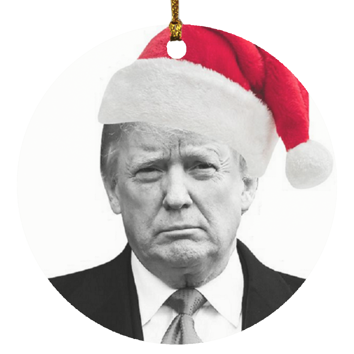 Trump Santa Christmas MAGA Circle Ornament– Trump Mug